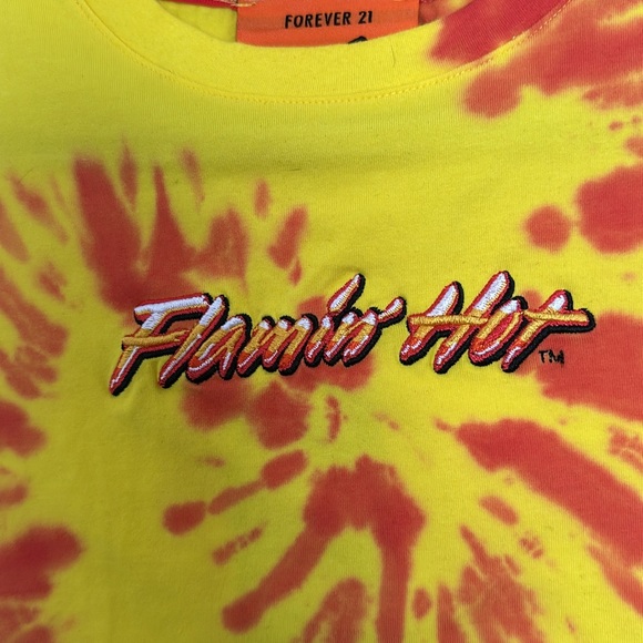 Forever 21 | Tops | Flamin Hot Cheeto Tie Dye Crop Top | Poshmark